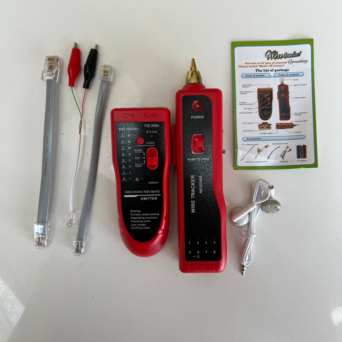 Cable Toner/F set for network communications and electrical cabling ...