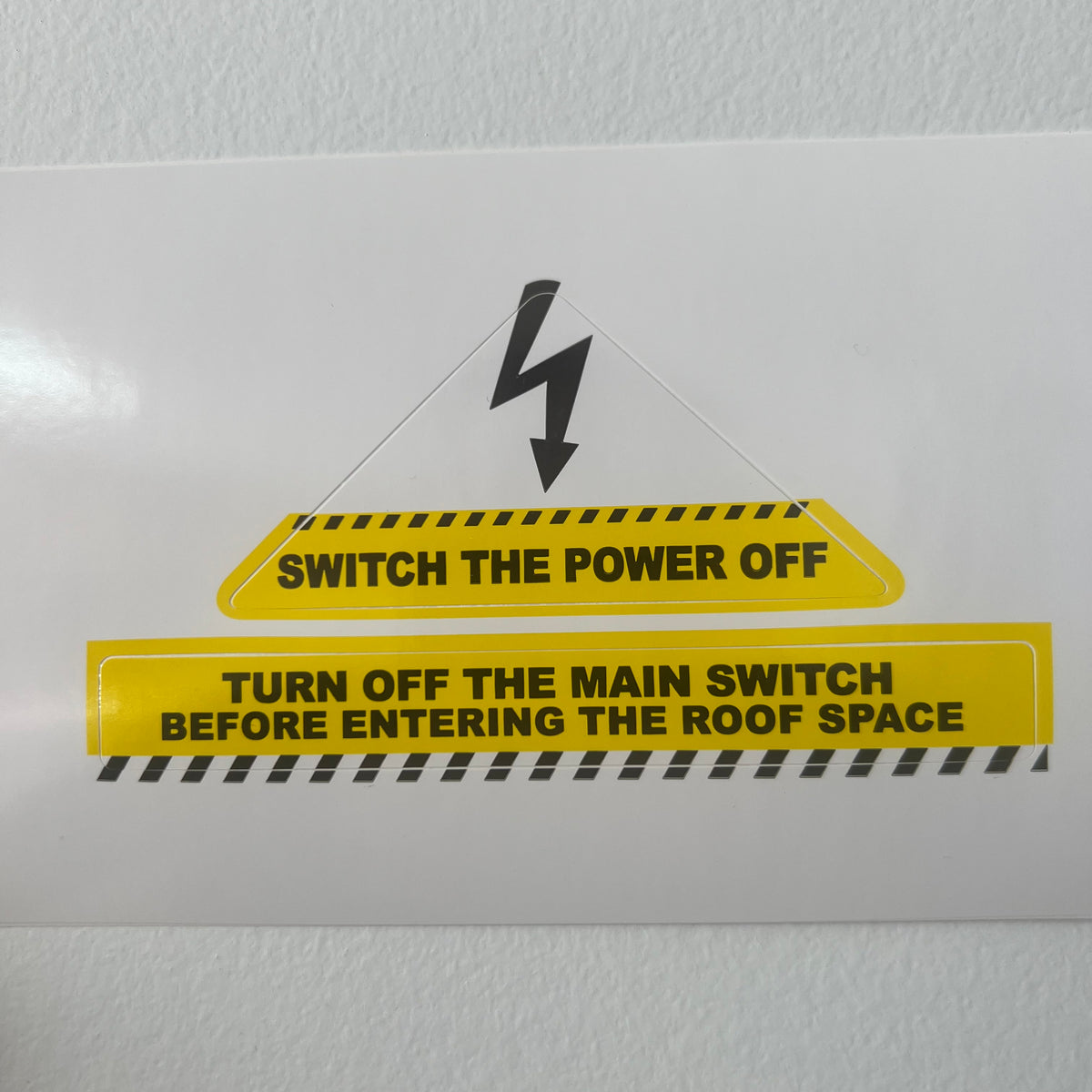 Electrical safety sticker Free with any purchase or 1.20 for delivery ...
