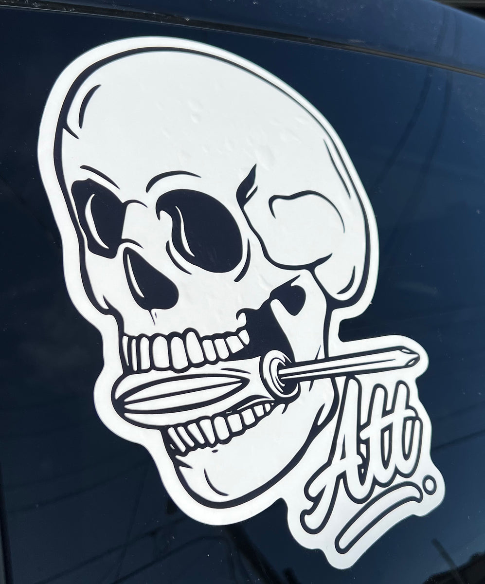 ATT Skull Sticker 245mm x 160mm – Addicted to tools