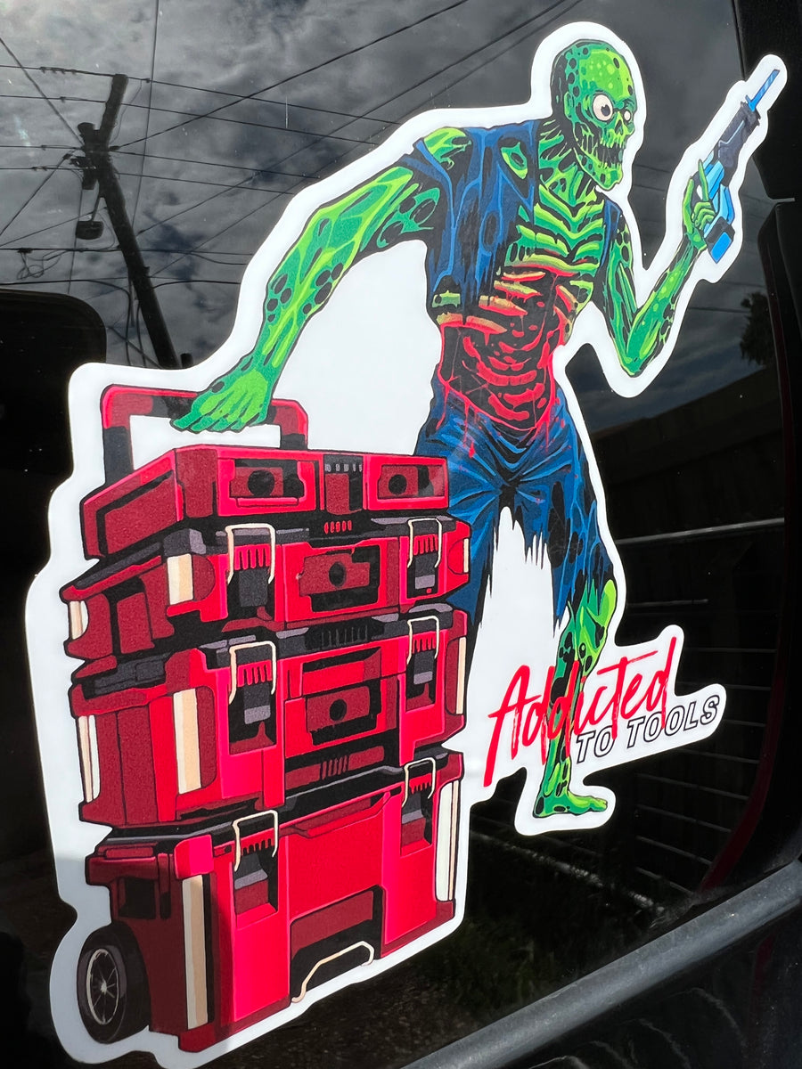 PACKOUT ZOMBIE TOOLBOX STICKER – Addicted to tools